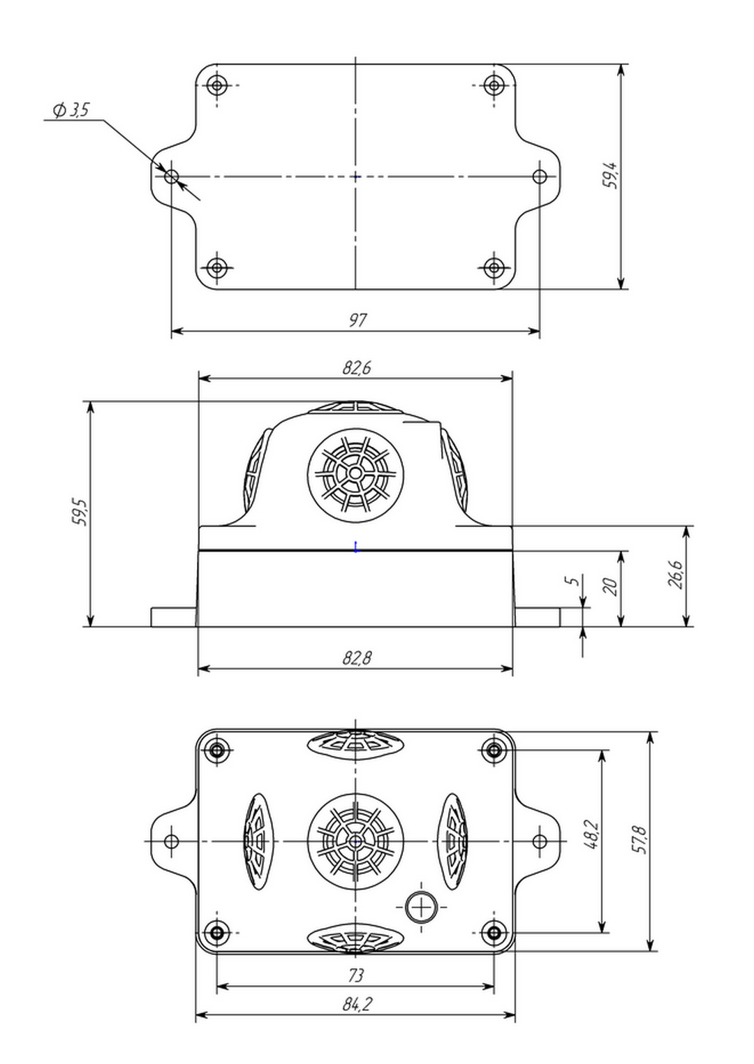 Industrial Super-Beacon-Plastic - Marvelmind Robotics