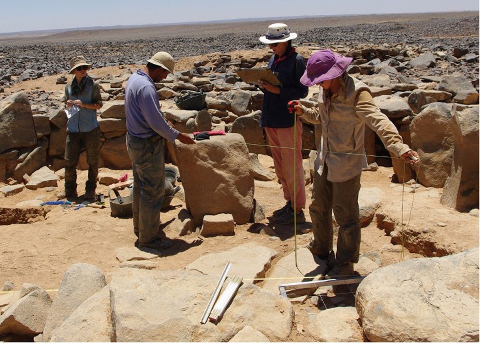 Local positioning system for archaeology