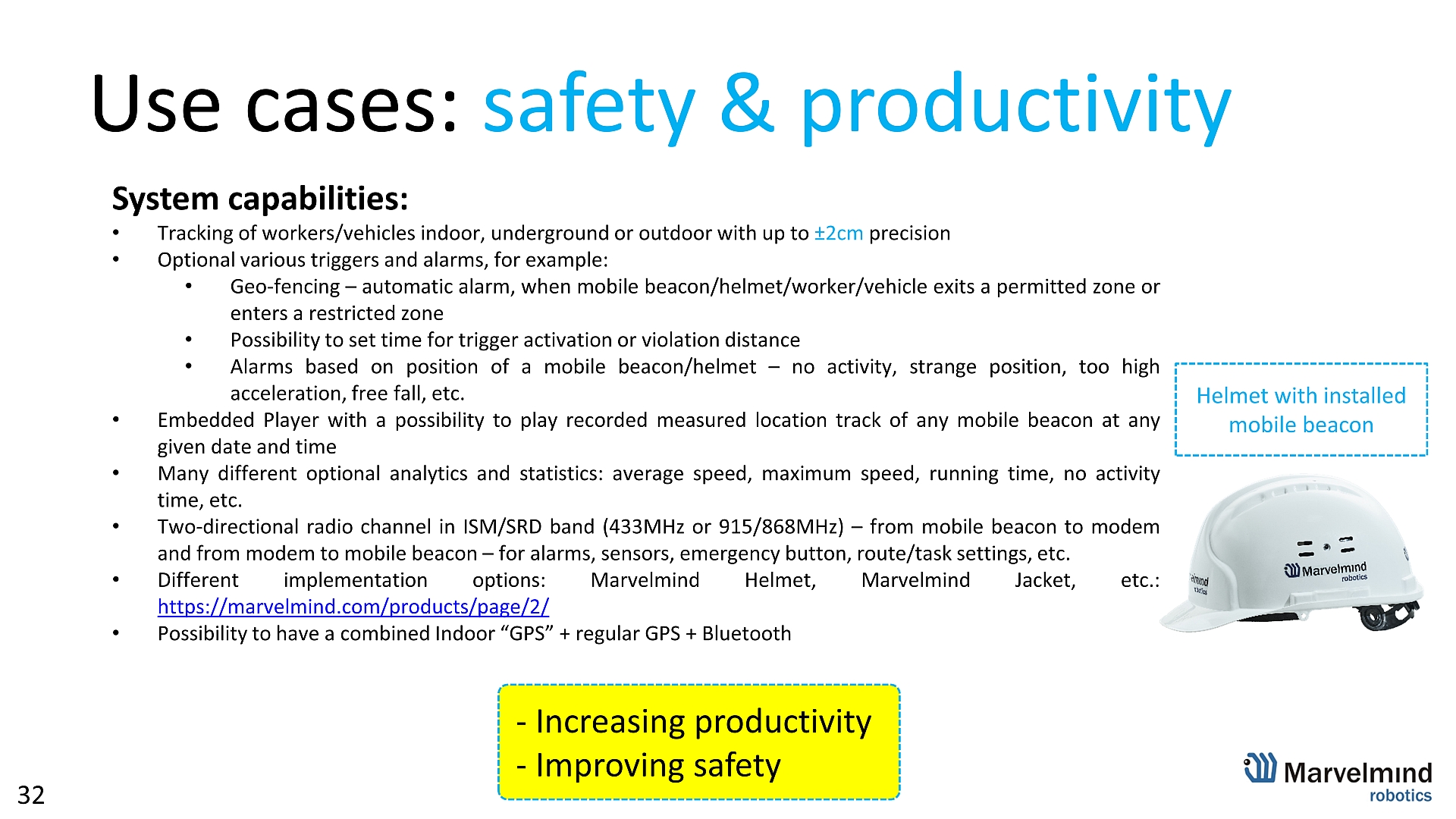 Precise indoor positioning system for people - Marvelmind Robotics